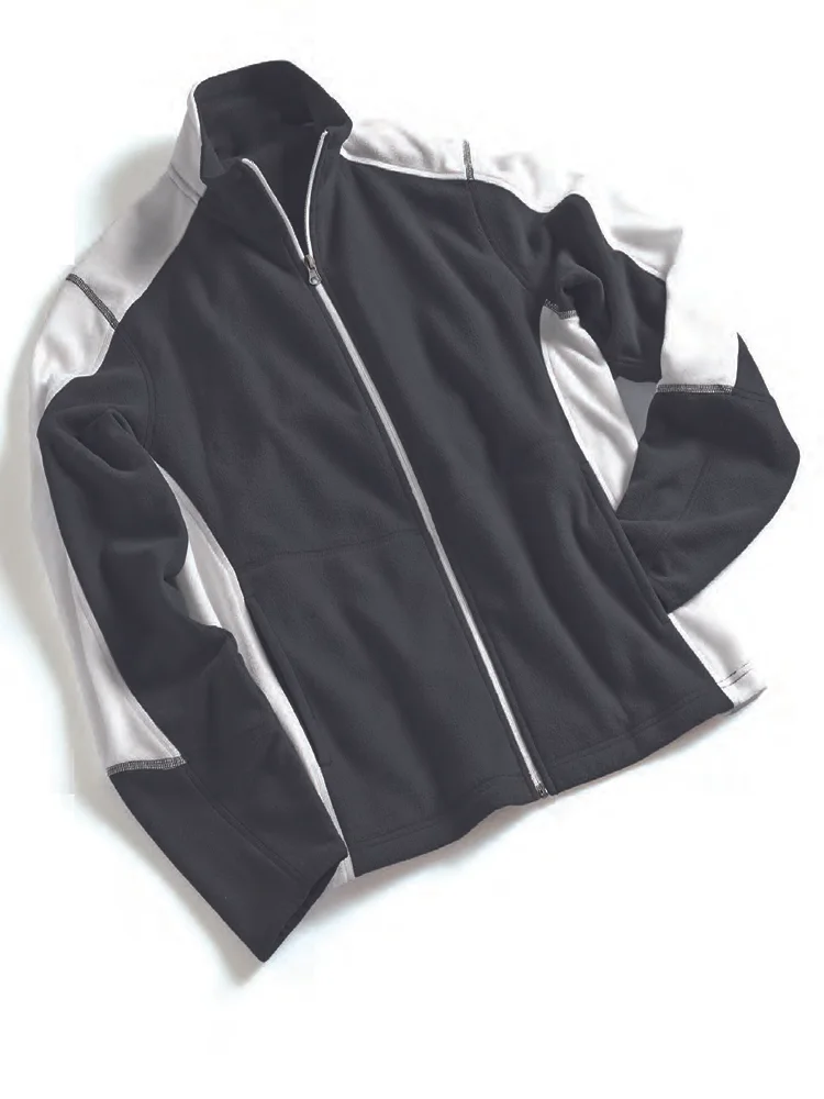 DH Fleece Jacket Black White Model A14 - Orient Uniforms