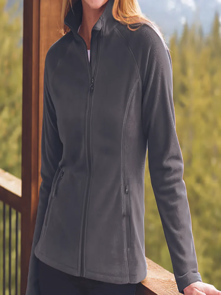 DH slim Fit Gray Fleece Jacket Model A26 - Orient Uniforms